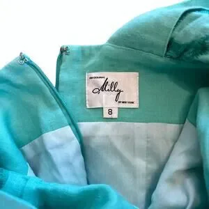 Milly | Dresses | Vintage Milly Of New York Embroidered Linen Dress ...